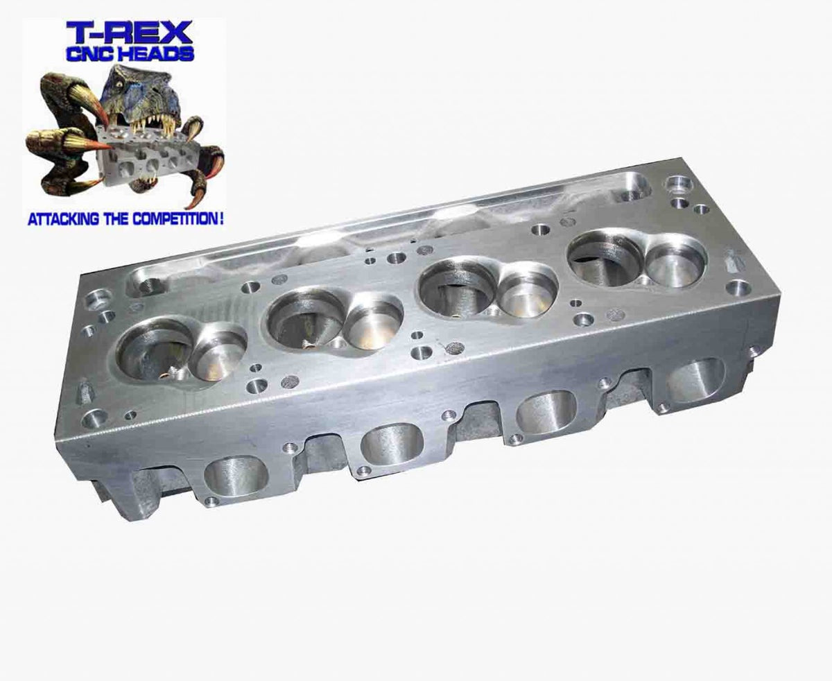 TREX CHI 3V SBF CNC HEADS 9000 42CC F/T| T-Rex Racing Engines