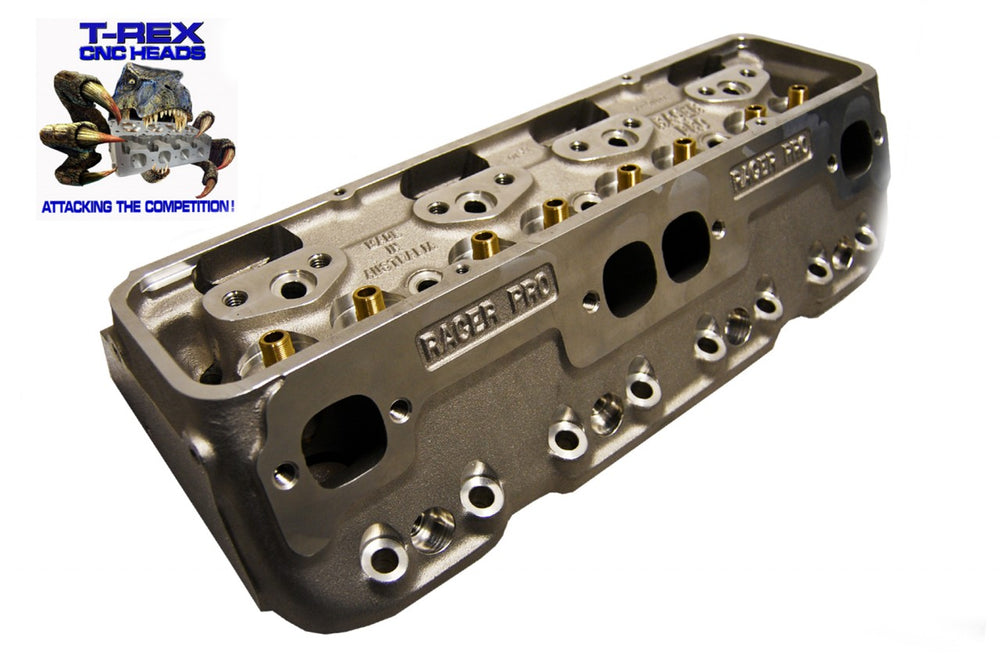 TREX SBC RACER PRO CNC HEADS 6003 69CC R/T| T-Rex Racing Engines